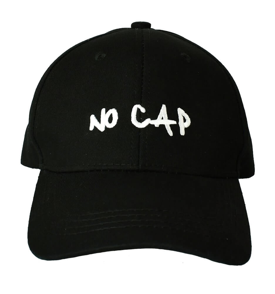 No Cap Black Embroidered Baseball Cap - Walmart.com