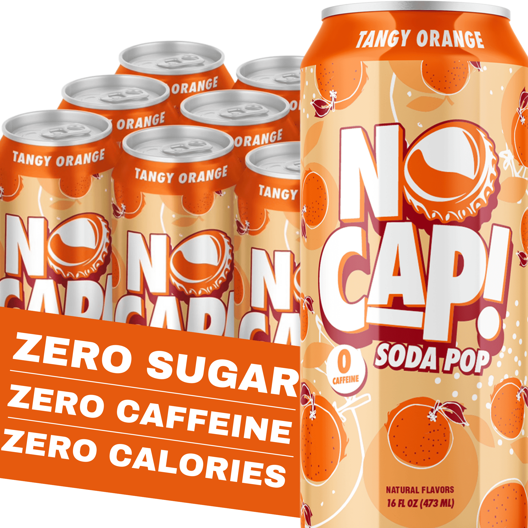 No Cap! Healthy Soda Drinks For Kids, Teenagers & Adults, Zero Sugar ...