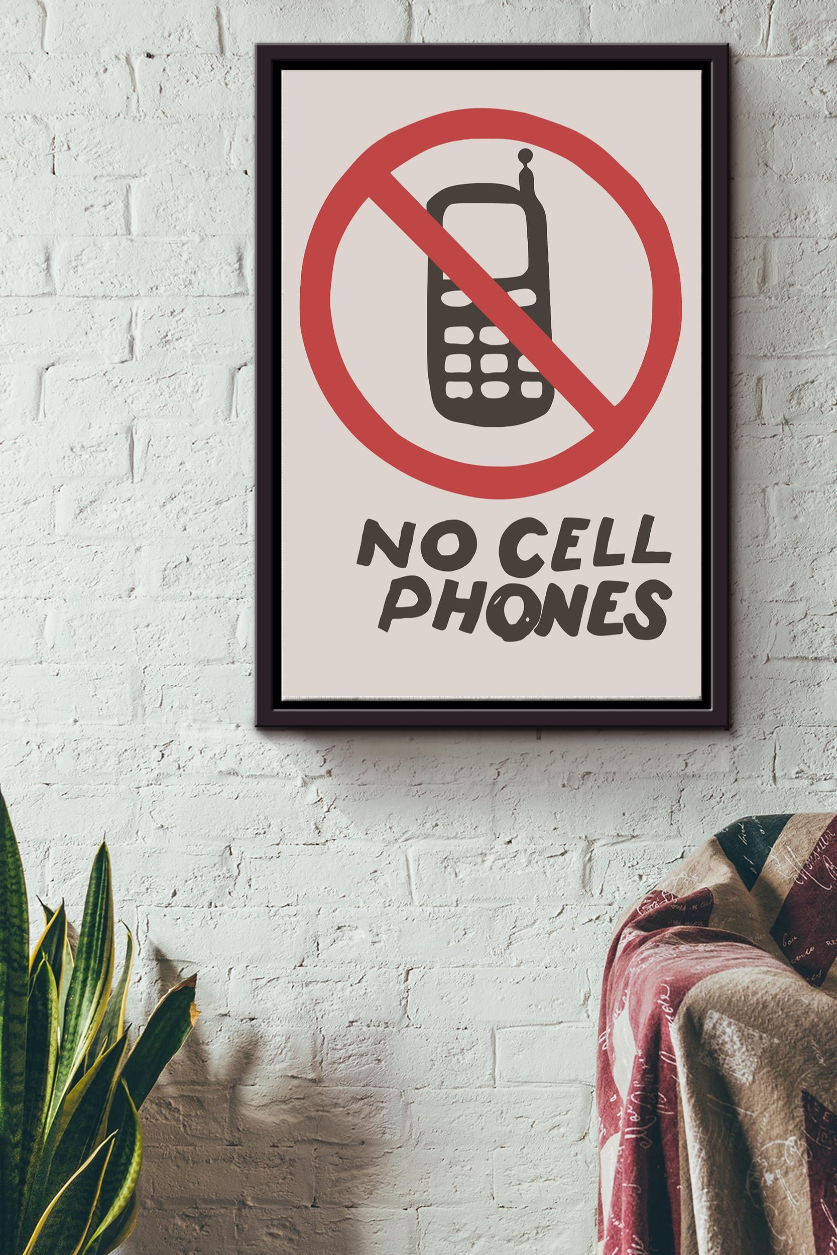 No Cell Phones Poster Home Decor Wall Art Gift For Operating Room ...