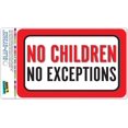No Children No Exceptions Sign - Walmart.com