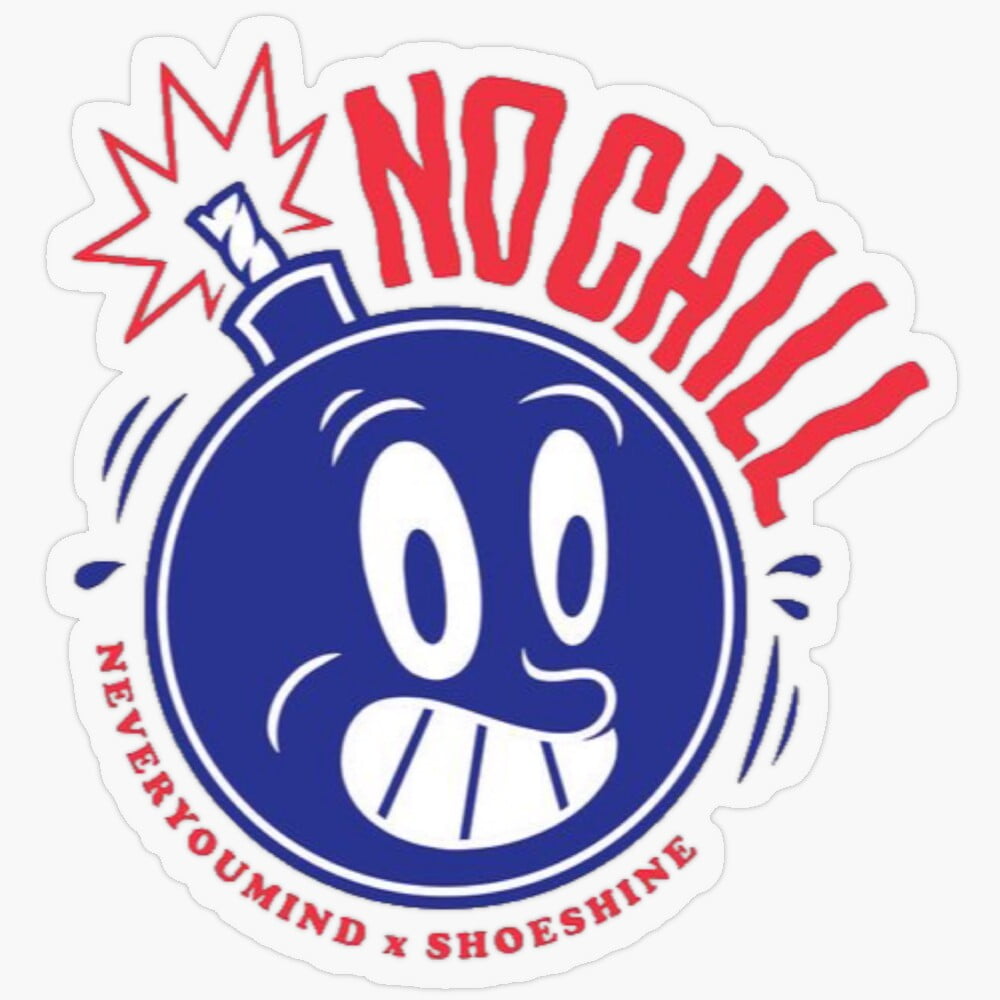 No Chill Transparent Stickerphone Decal Water Bottle Stickers, Vinyl ...