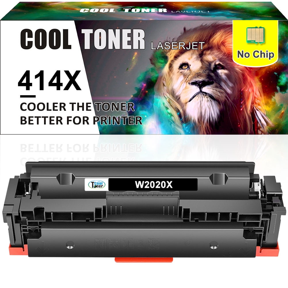 No Chip 414X Black Toner Cartridge Printer Ink Compatible for HP W2020X ...
