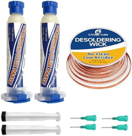 No Clean Soldering Flux Paste & Solder Wick, Solder Flux for ...