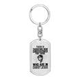 No Condemnation In Christ Dog Tag Keychain Stainless Steel Silver Tone ...