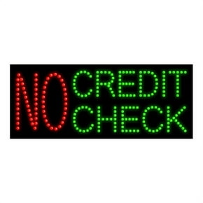 No Credit Signs
