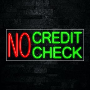 No Credit Signs