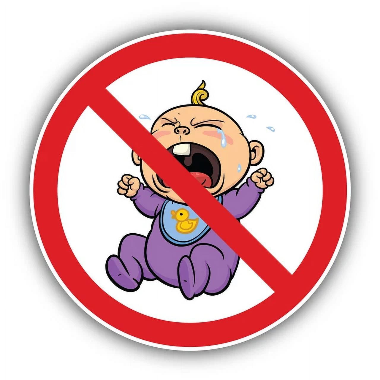 No Cry Babies Sticker Phone Decal Water Bottle Stickers Car Decals ...