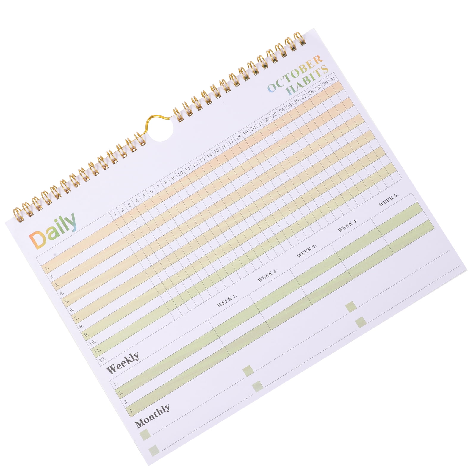 No Date Calendar Week Planner to Do List Portable Appointments Reserve ...