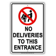 Please Leave Packages and Deliveries Here Sign - 8'' x 12'' Weather ...