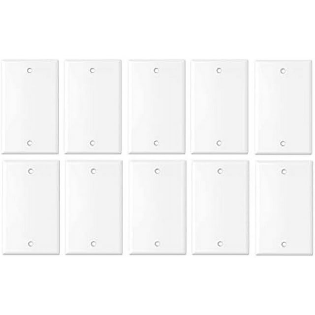 No Device Wall Plate, Blank Receptacle Outlet Cover, Electric Plug ...