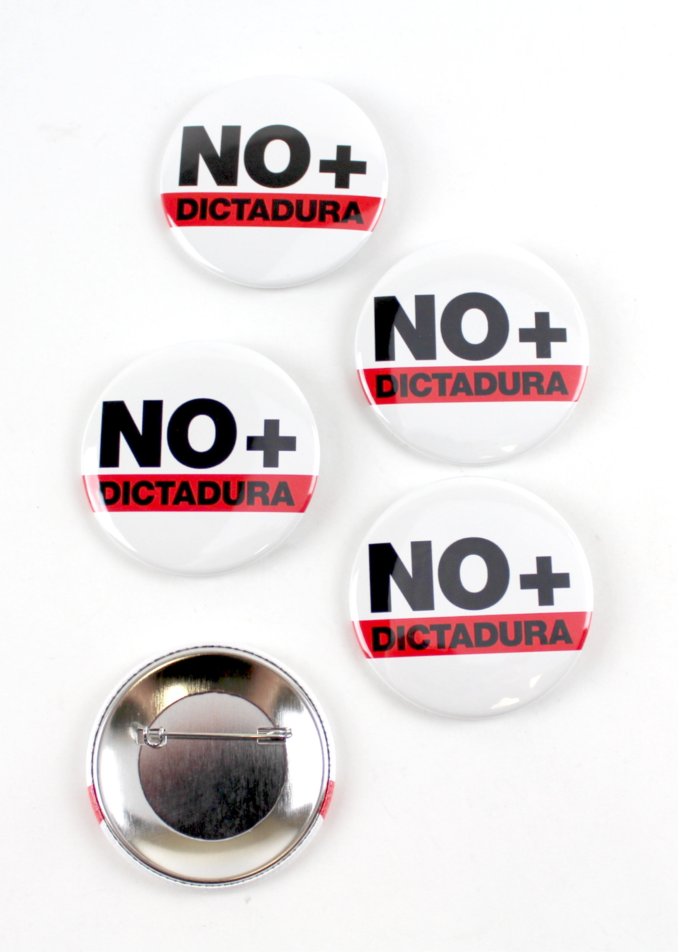 No+ Dictadura Protest Political Pinback Buttons - 2.25 Inch 5 Pack ...