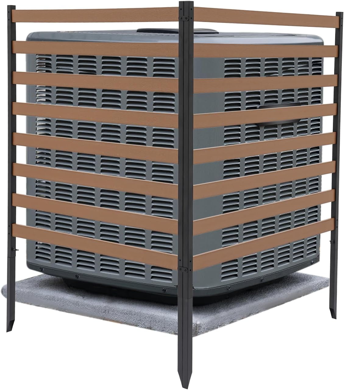 No-Dig Air Conditioner Fence, AC Covers for Outside to Hide Air ...