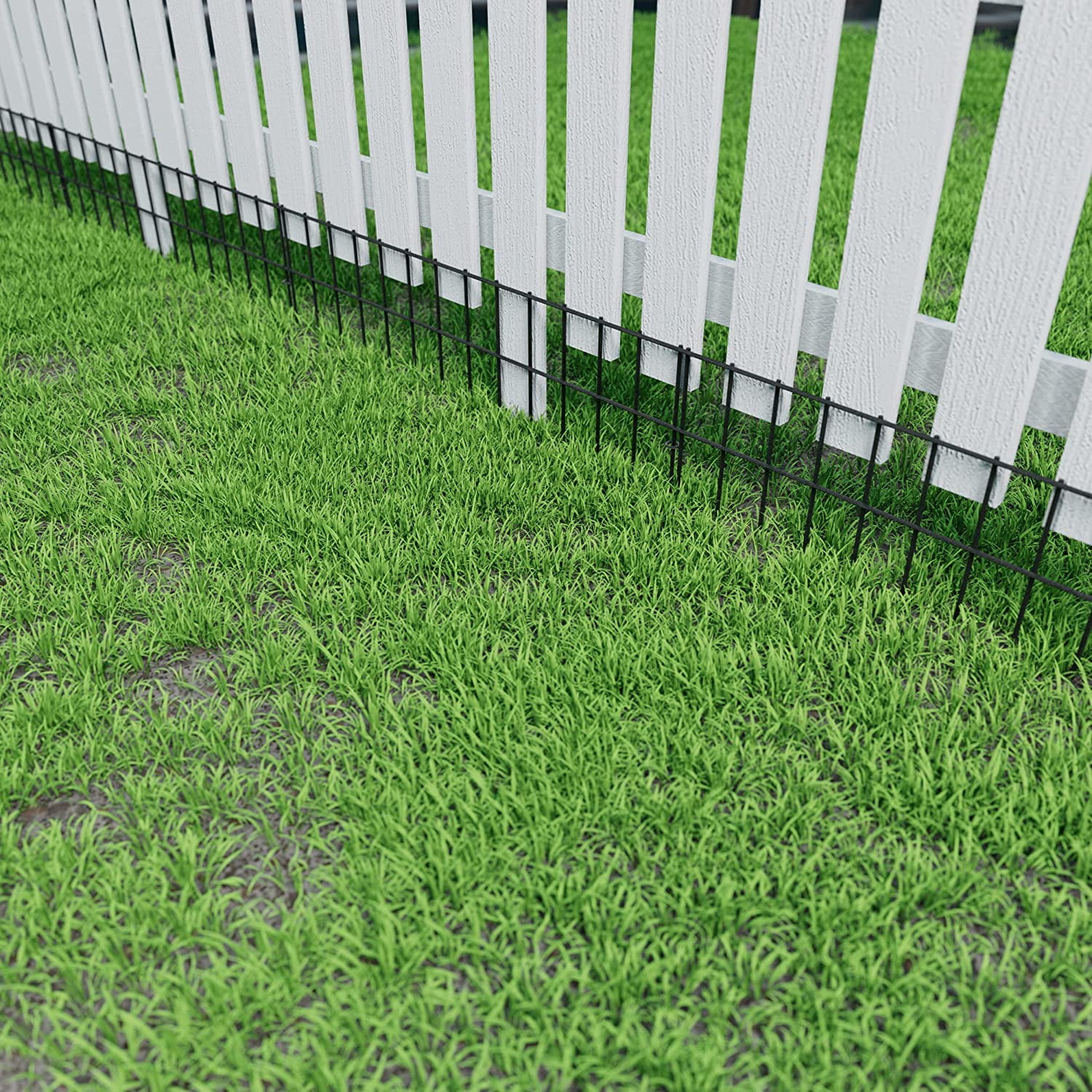 No Dig Fence Animal Barrier Fence 30"x15" Underground Decorative Garden ...