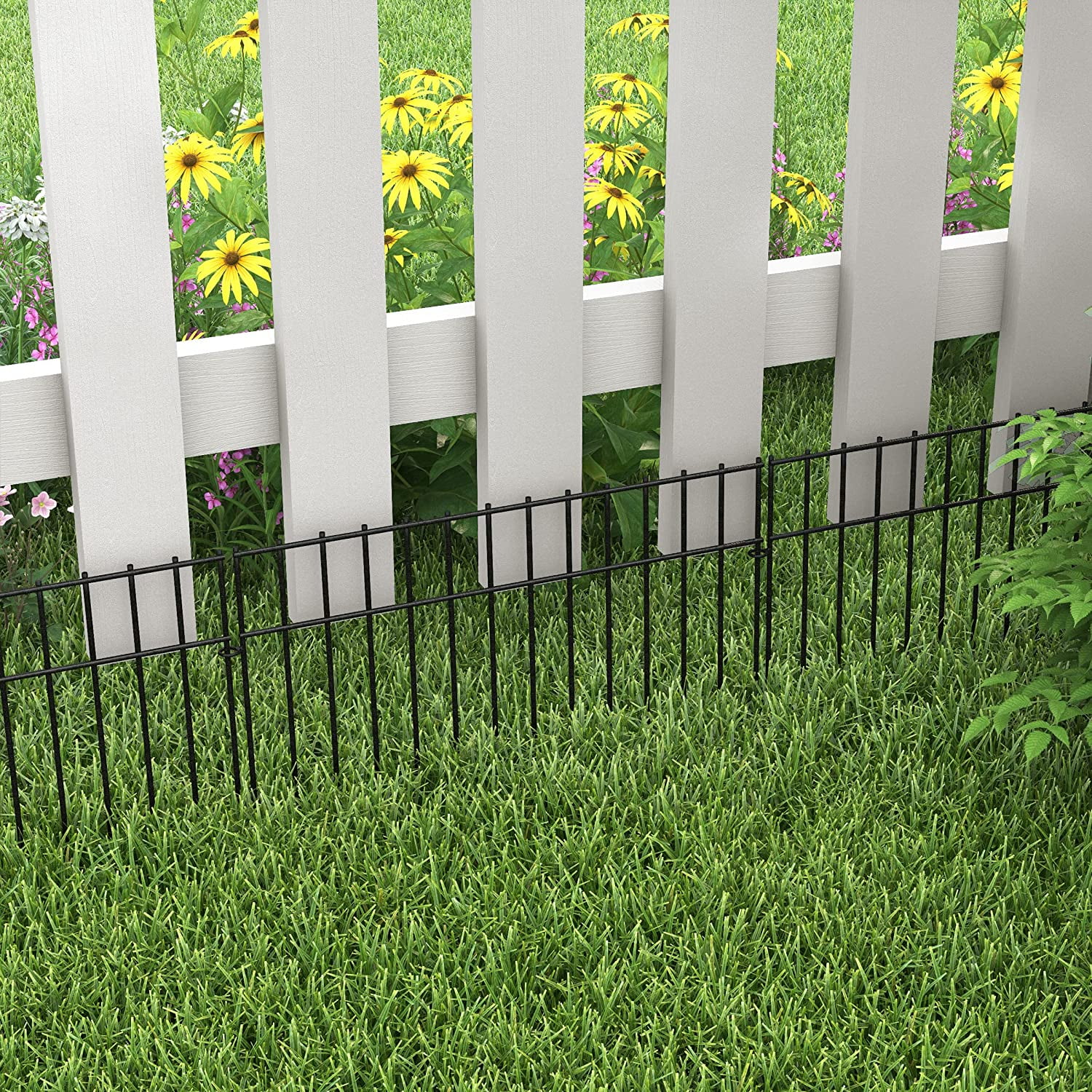 No Dig Fence Animal Barrier Dog Fence 20"x10" Underground Decorative ...