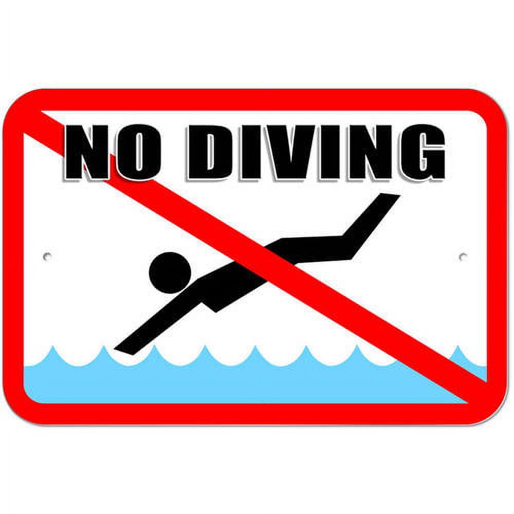 No Diving - Pool Area Sign - Walmart.com
