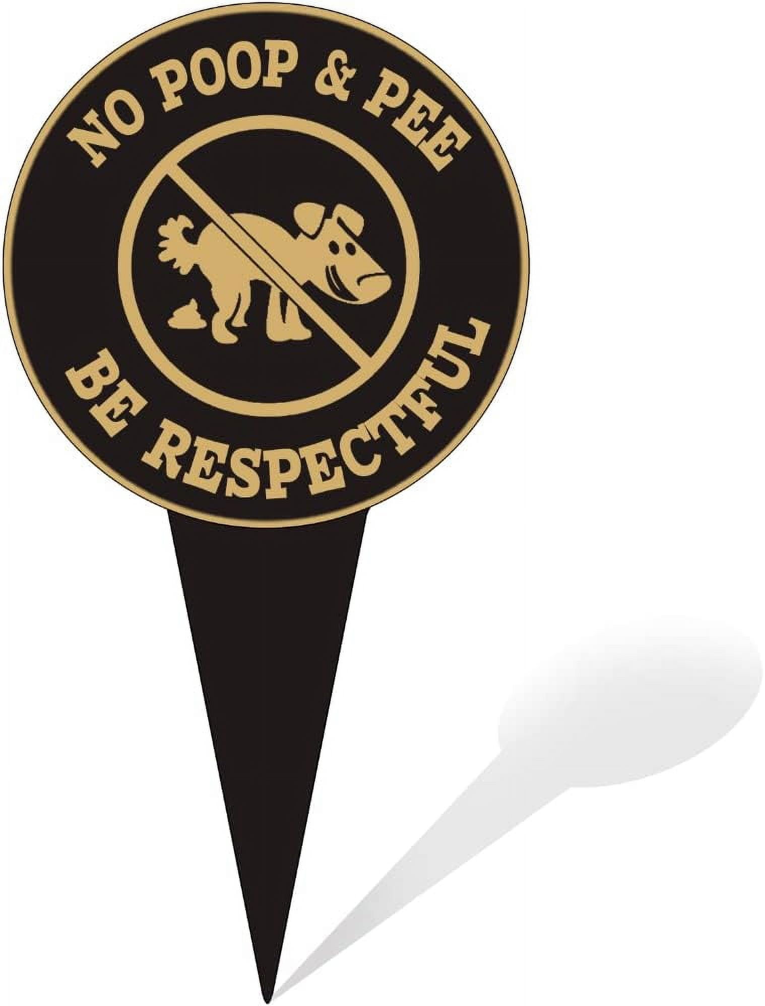 No Dog Pee Signs for Yard No Dog Poop Signs No Dog Poop Signs Stop Dogs ...