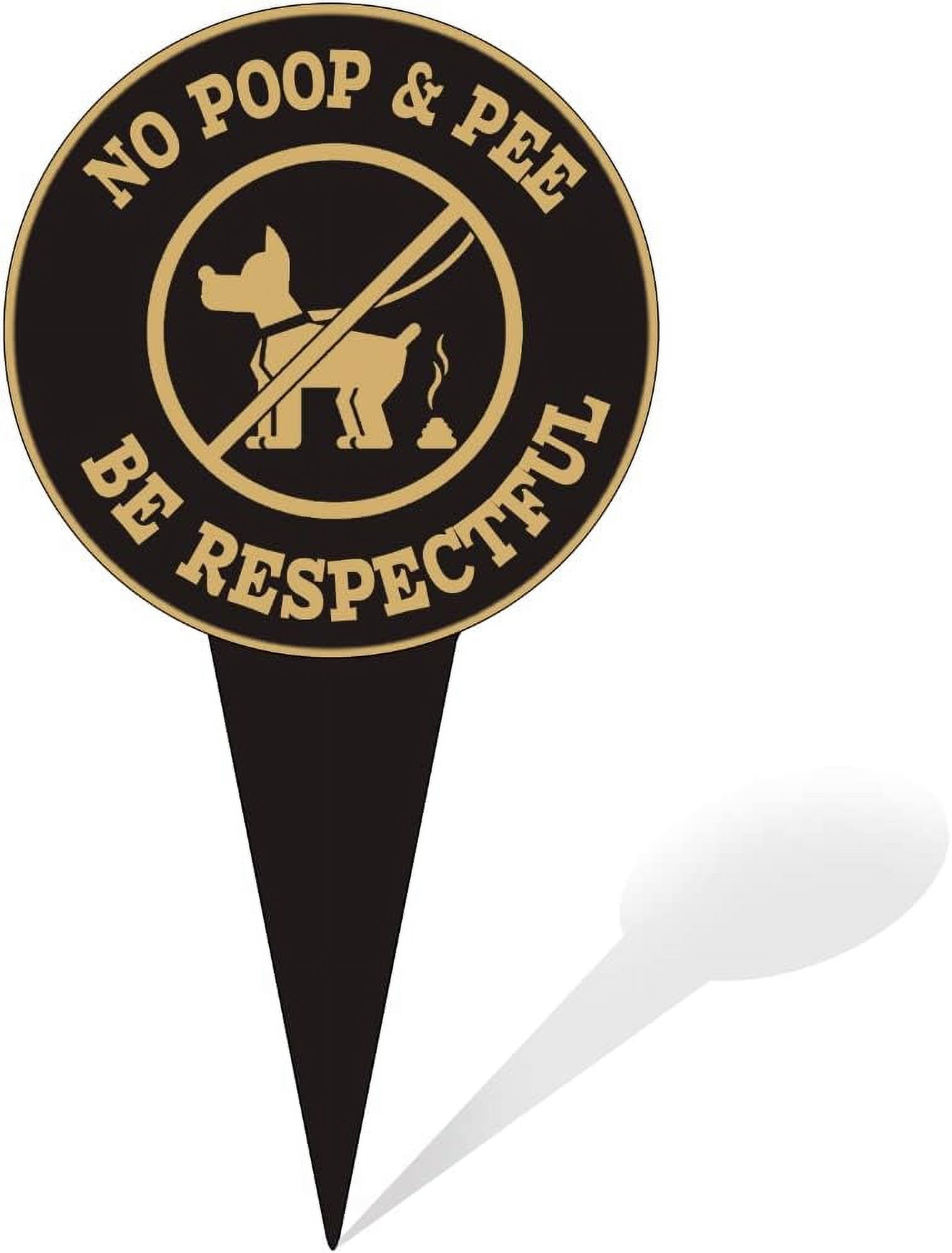 No Dog Pee Signs for Yard No Dog Poop Signs Stop Dogs from Pooping or ...