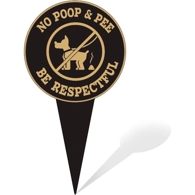 No Dog Pee Signs for Yard No Dog Poop Signs Stop Dogs from Pooping or ...