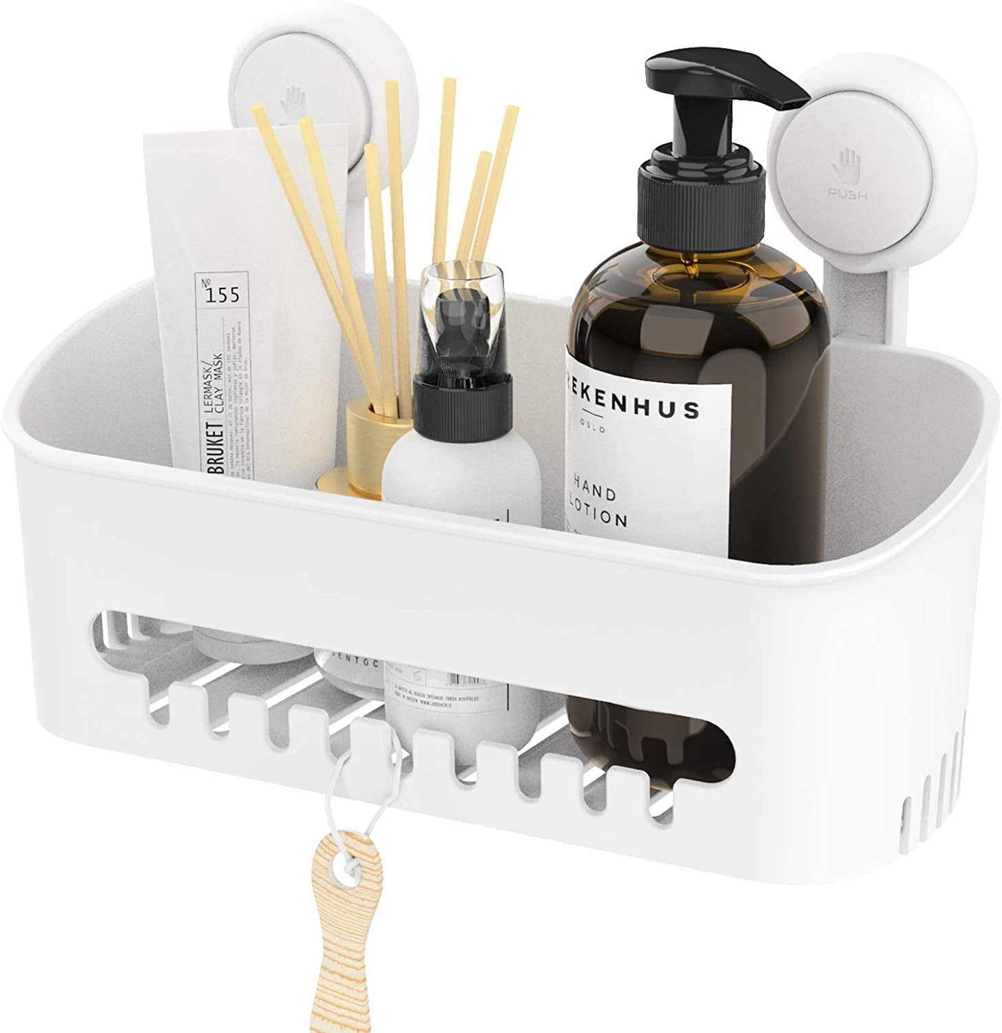 No Dril Shower Caddy Suction Cup Shower Shelf Storage Suction Shower ...