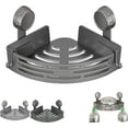 No-Drill Bathroom Corner Shelf, 2026 New Suction Cup Corner Shower ...