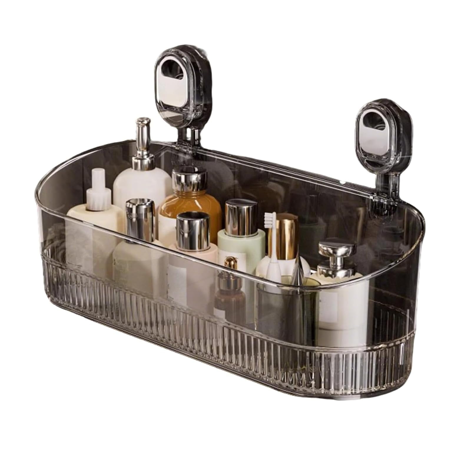 No-Drill Bathroom Suction Storage Box Shelf Rack, Multifunctional ...