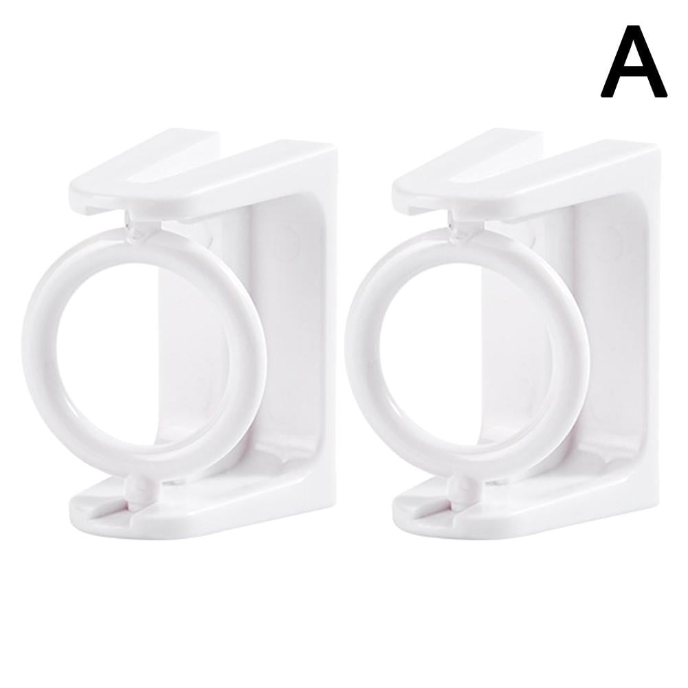 No Drill Curtain Rod Brackets No Drilling Self Adhesive Rod HolderHooks ...