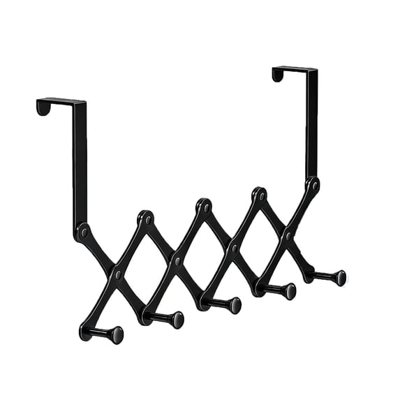 No Drill Door Hooks Over The Hanger Space Saving Closet Organizer Heavy ...