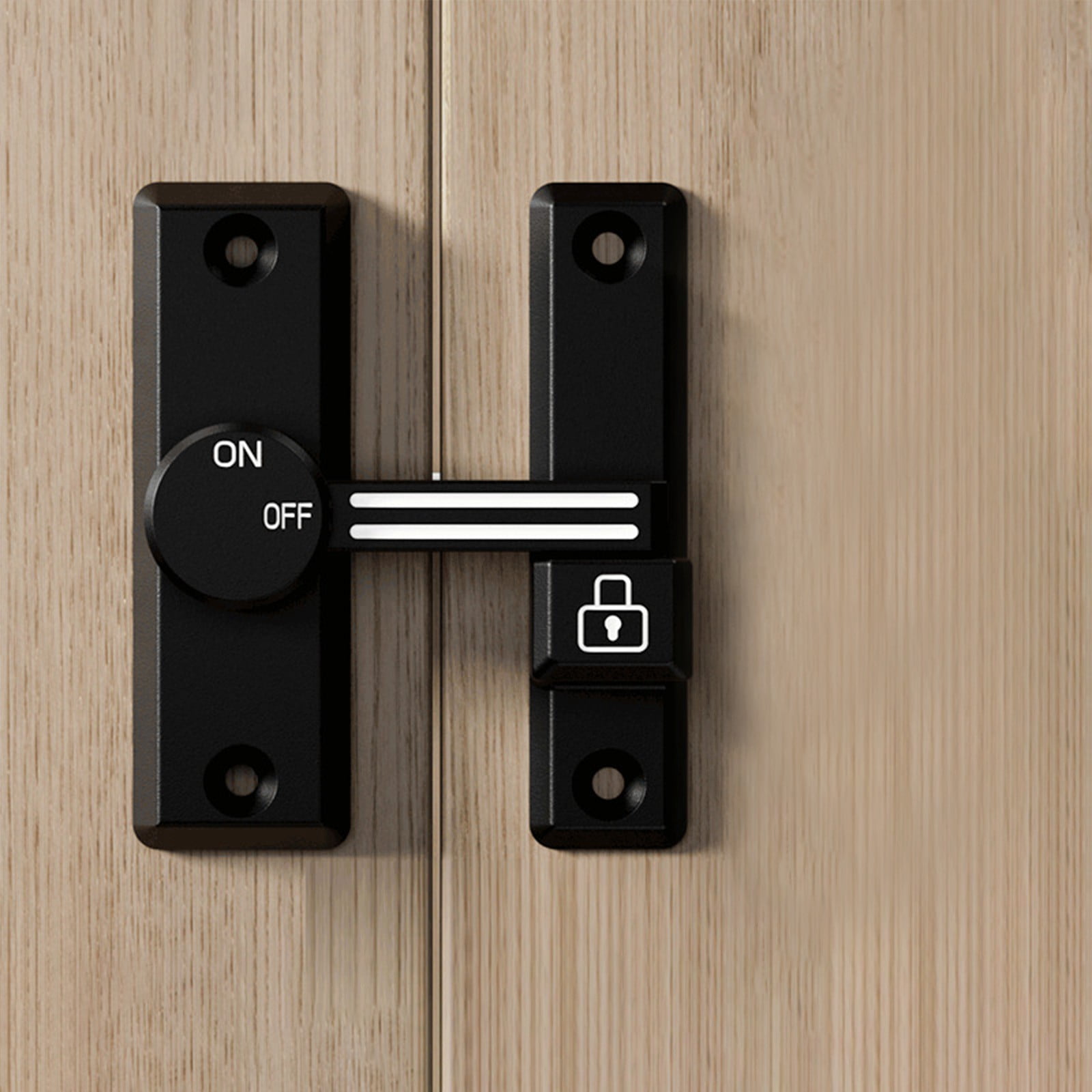 ‌No-Drill Door Lock – Heavy Duty Sliding Gate with Child Proof Lock ...