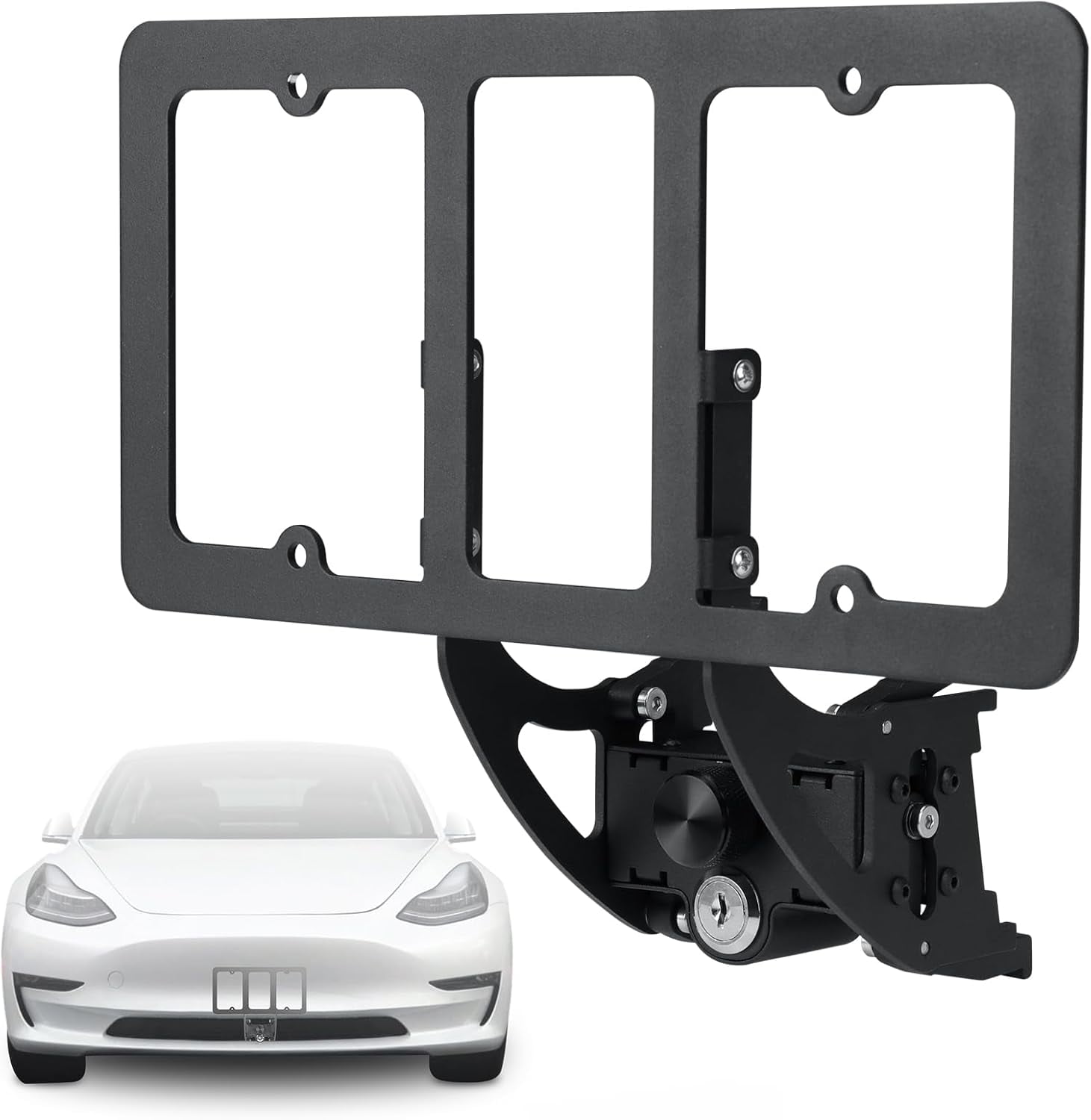 No Drill Front License Plate Holder Fit for 2020-2024 Model Y, 2017 ...