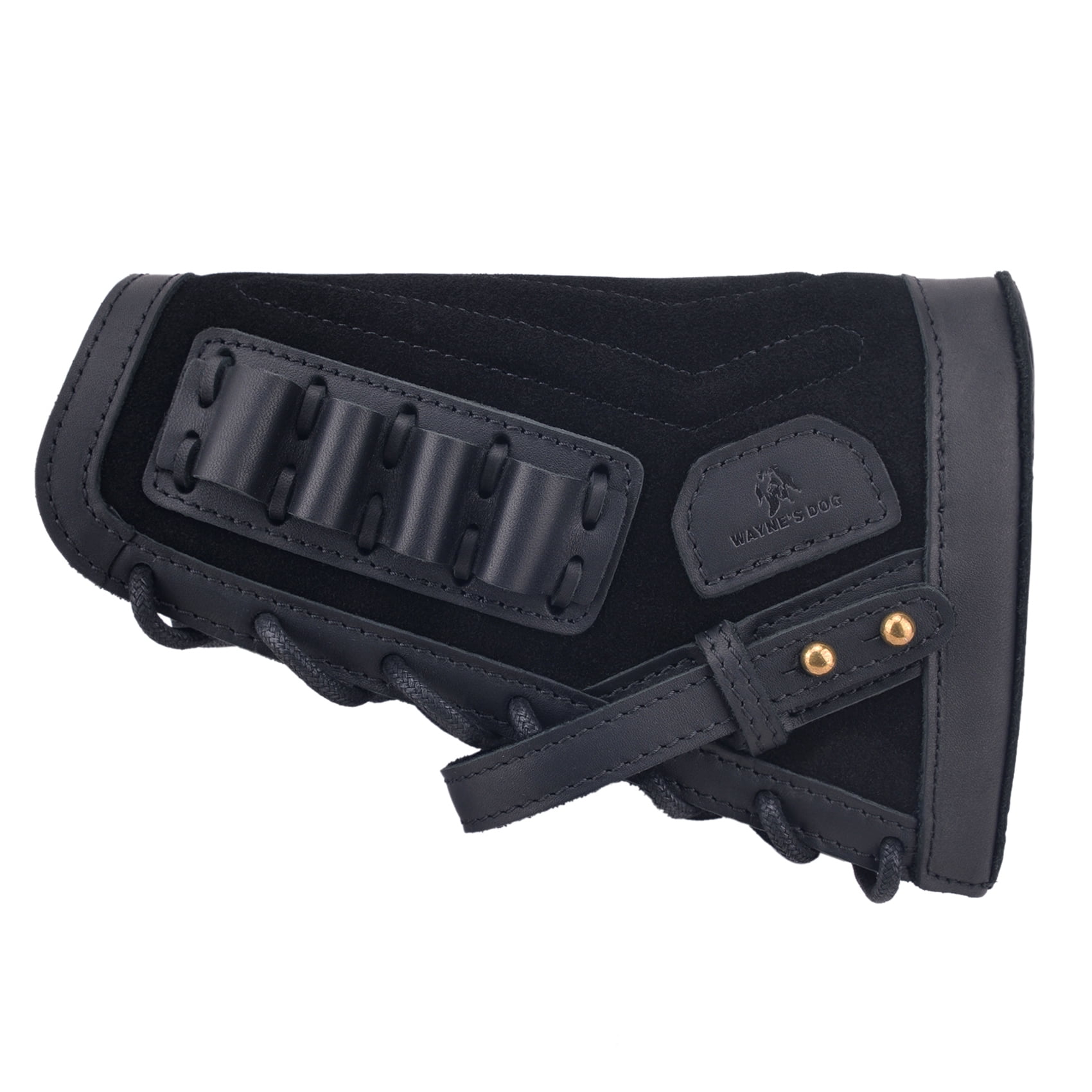 No Drill Leather Rifle Ammo Holder Shell Carrier Cover on Buttstock ...