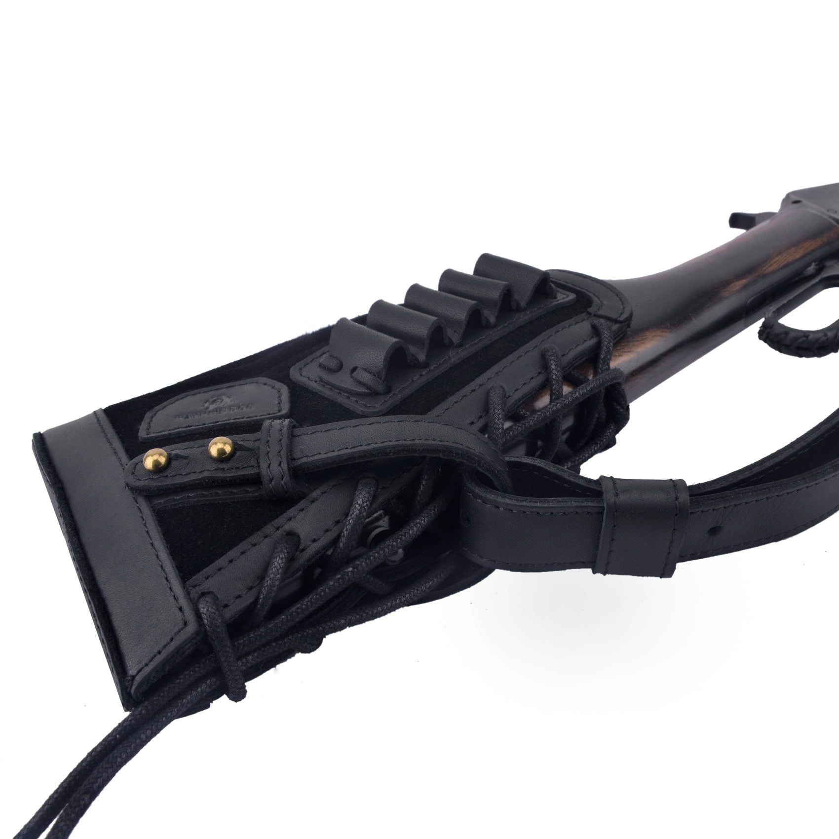 No Drill Leather Rifle Cartridge Holder Shell Carrier Cover On ...