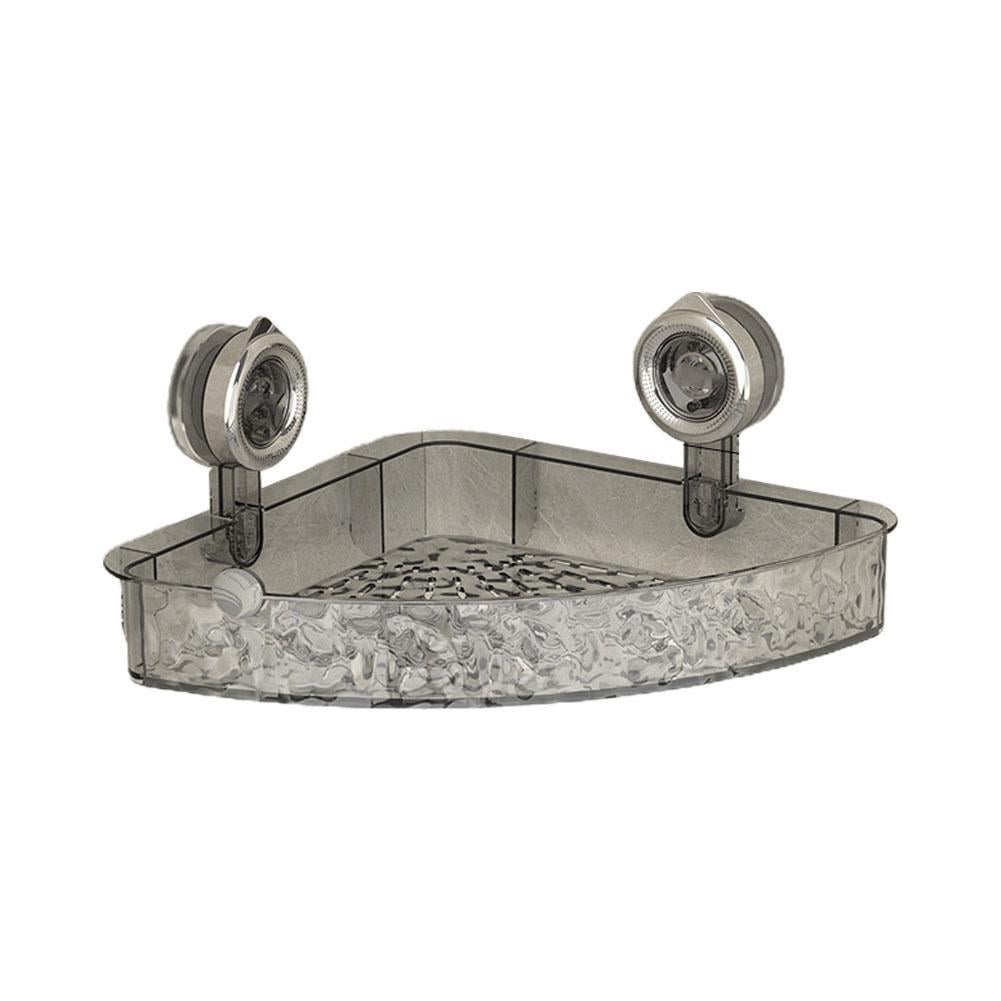 No-Drill Suction Cup +NO Standing Water Bathroom Shelf DIY＝ Storage ...