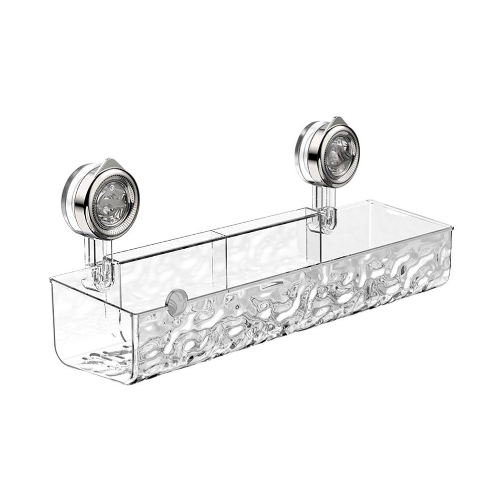 No-Drill Suction Cup +NO Standing Water Bathroom Shelf Wall Mounted ...
