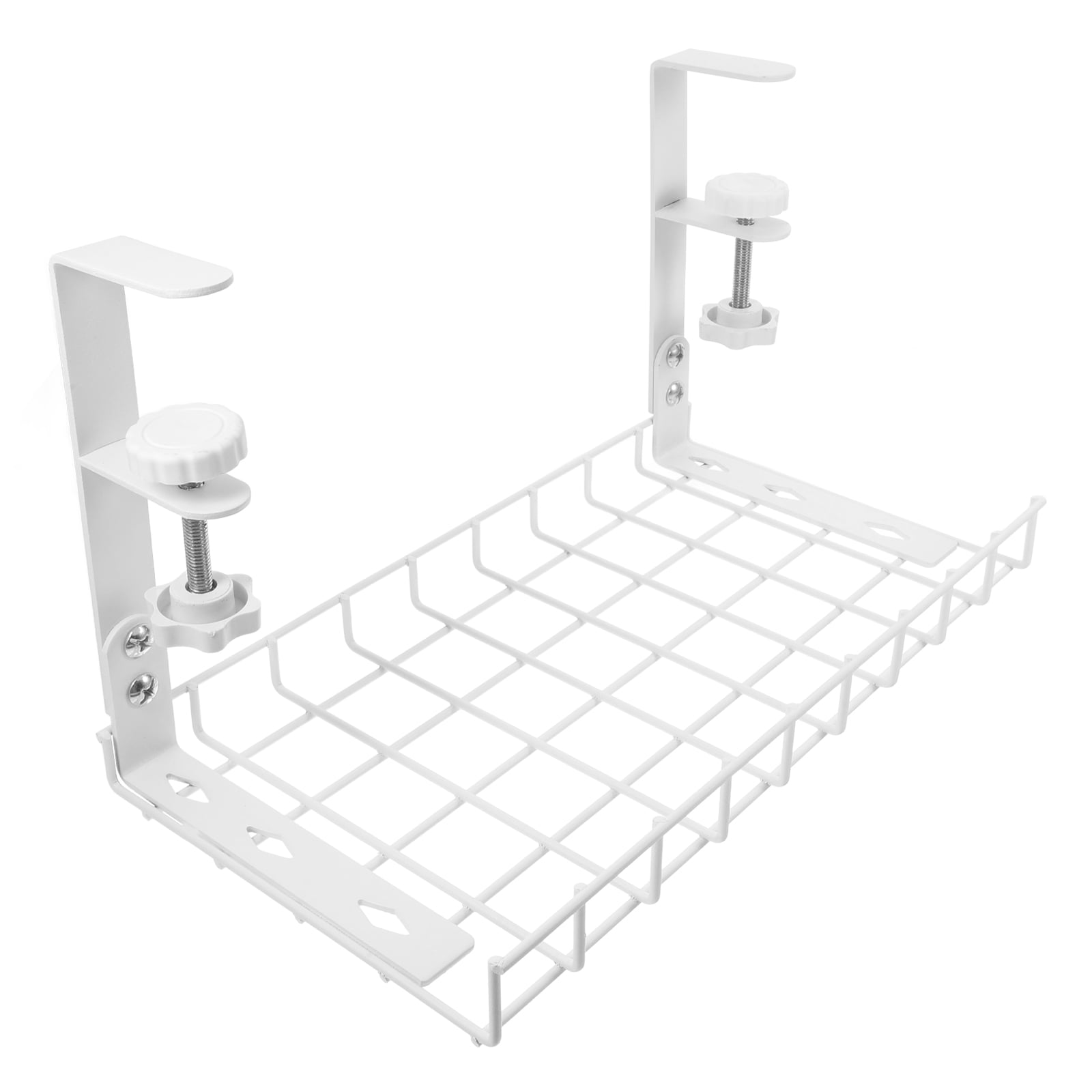 Cord Storage Basket Desk Cable Organizer No Drill Under Desk Wire ...