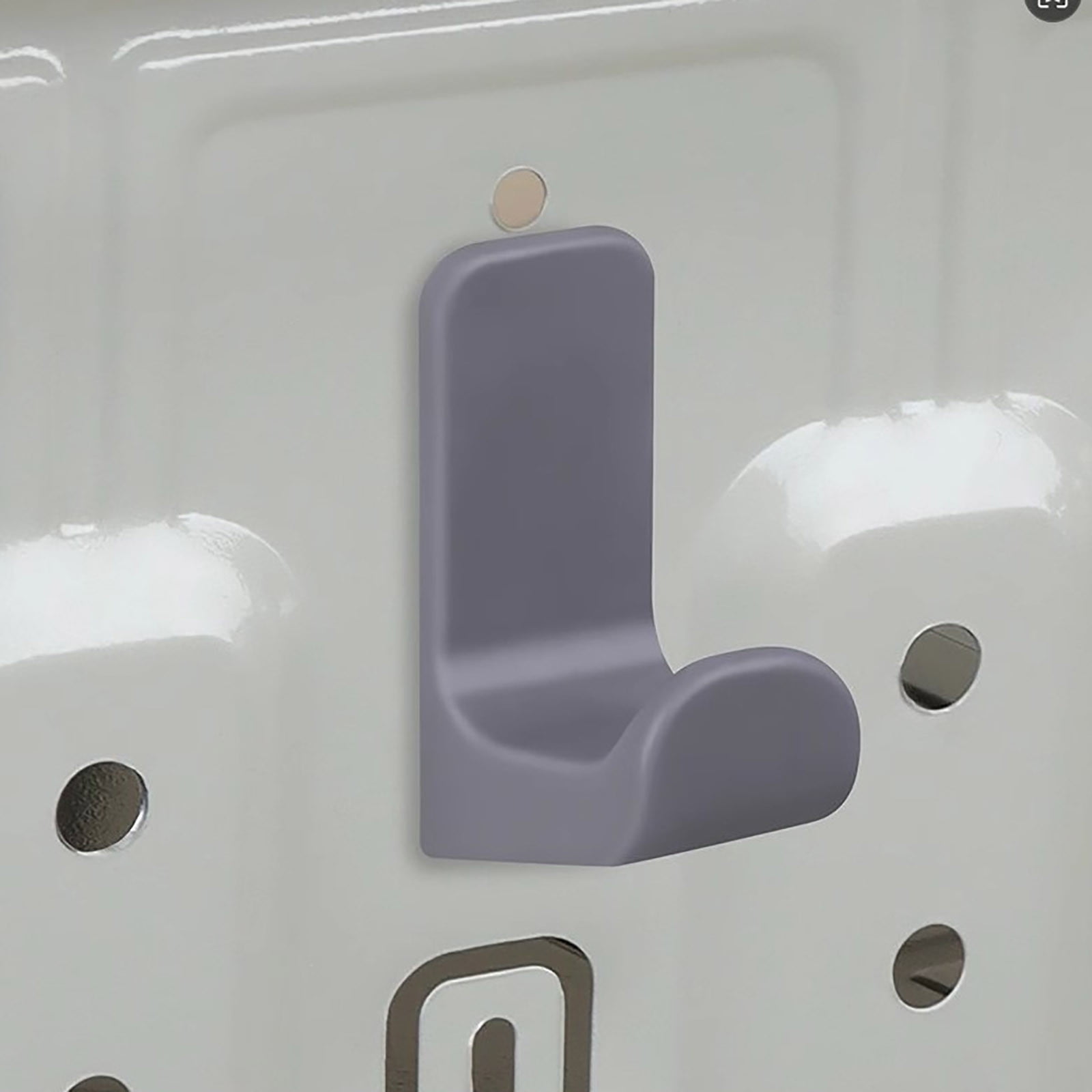 No Drill Under Desk Hook Hanger - Heavy Duty Plastic Table Edge Clamp ...