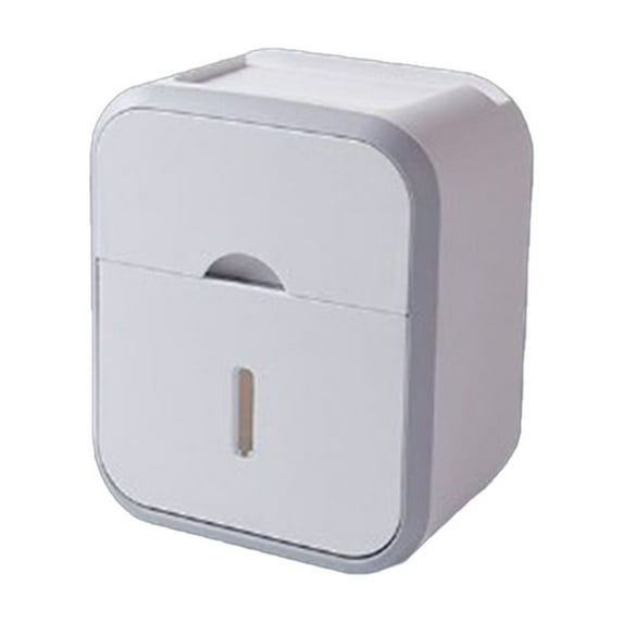 No-Drill Wall Mounted Bathroom Tissue Box, Toilet Paper Roll Holder ...