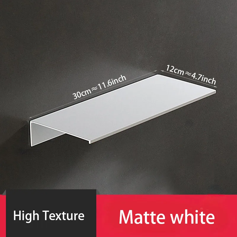 No Drilling Storage Rack Wall Shower Wall Shelf Kitchen White Finish ...