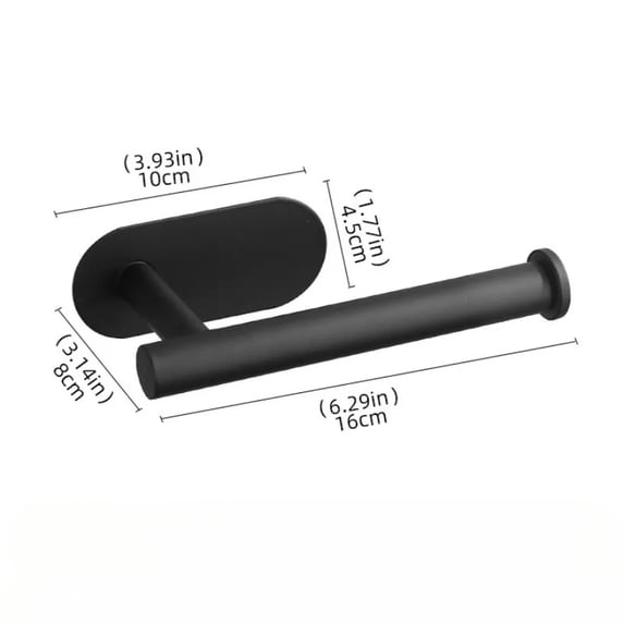 No Drilling Toilet Paper Holder SUS304 Stainless Steel Self Adhesive ...