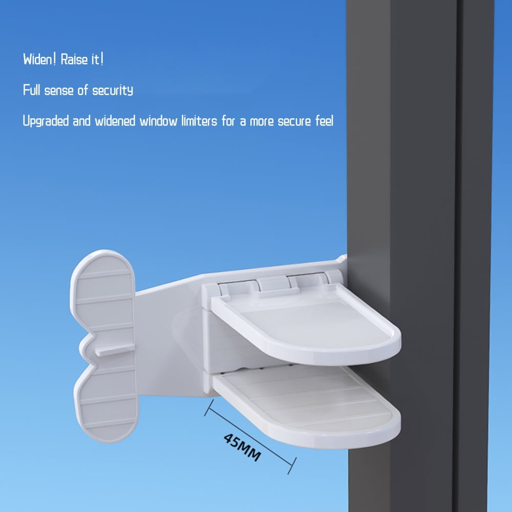 No Drilling and Effortless Door Lock Strong Adhesive Traceless Window ...