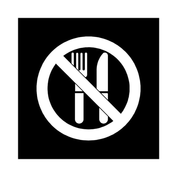 No Eating Signs