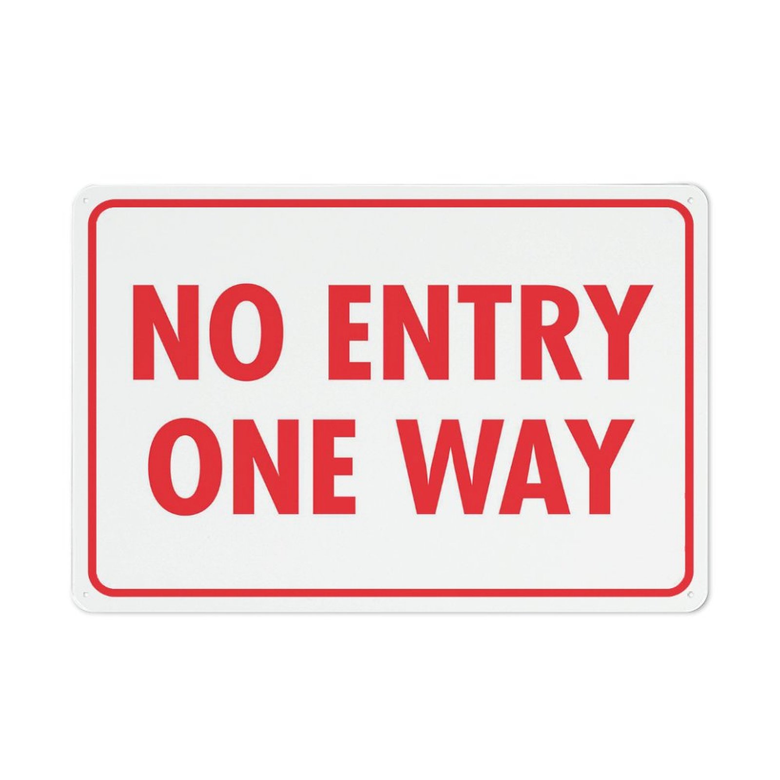 No Entry One Way Sign Signs Outdoor, Uv Printed Aluminum 12 X 8 In ...