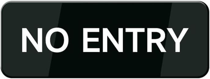 No Entry Sign For Business Self Adhesive Signs Industrial Warning Signs ...
