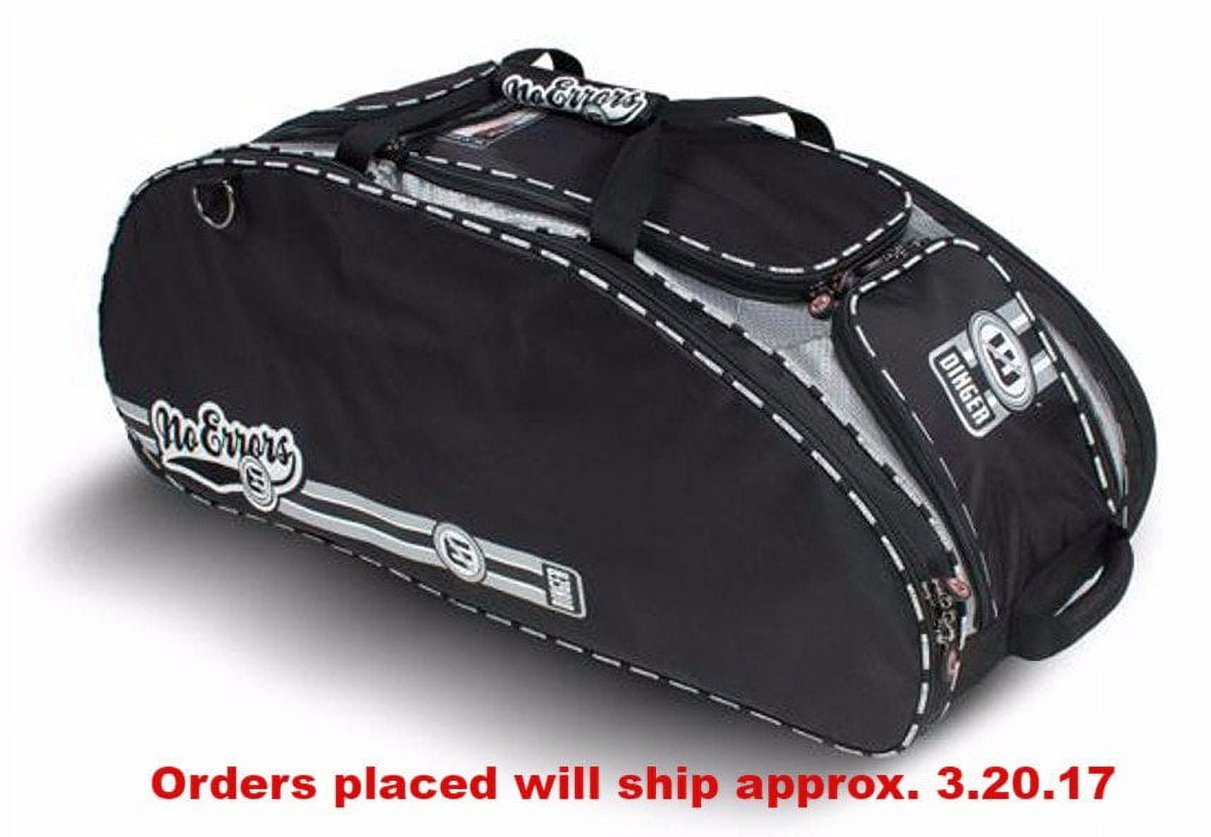 No Error Sports Dinger Baseball Bat Bag with Wheels - Spacious 15 ...