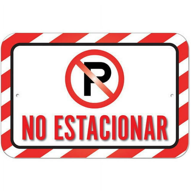 No Estacionar No Parking Spanish Sign - Walmart.com