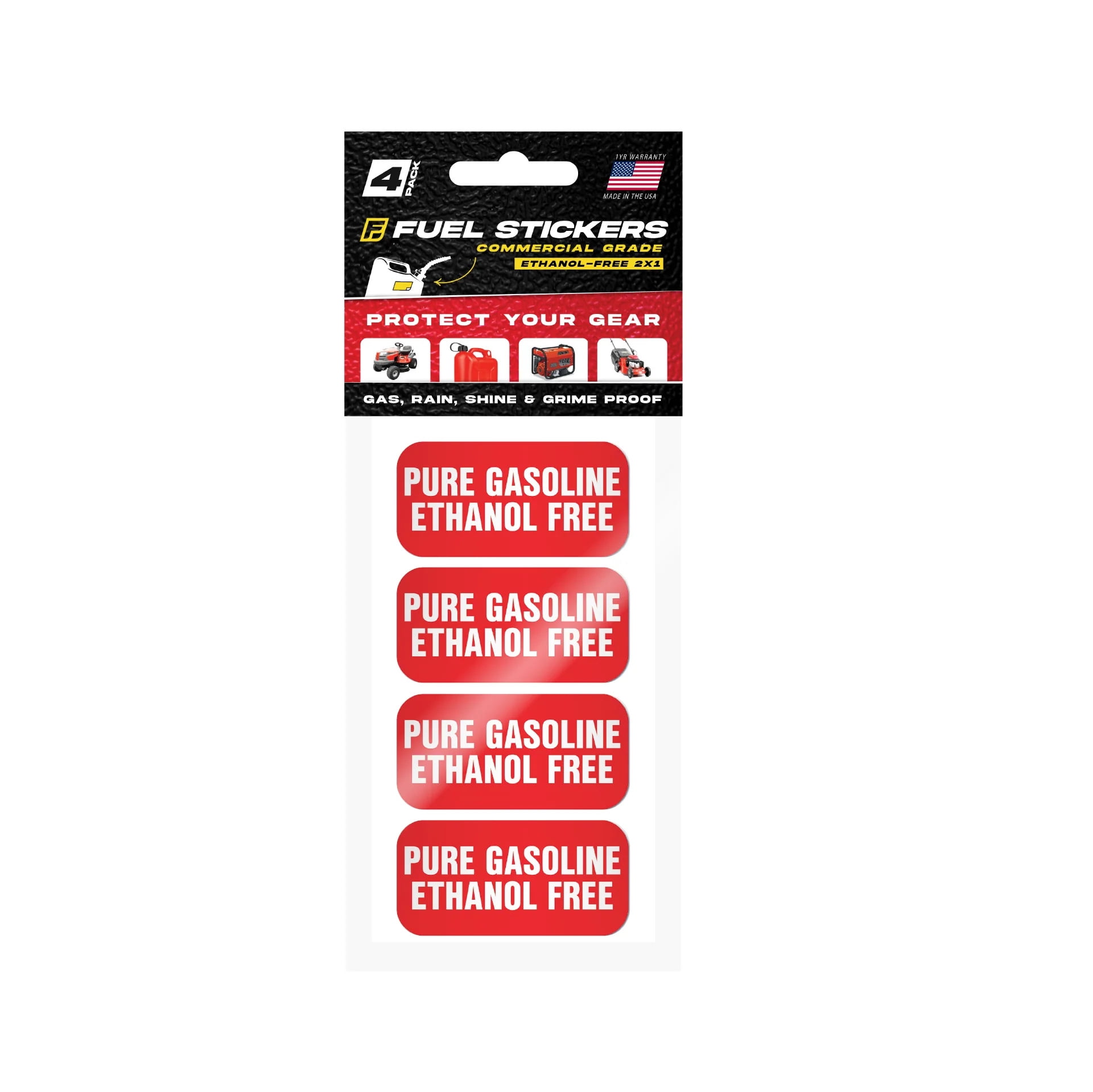 No Ethanol Sticker - Fuel Identification Labels by Fuel Stickers | 2x1 ...