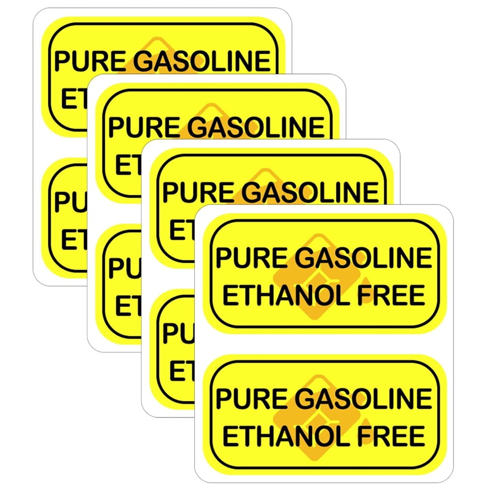 No Ethanol Sticker Pure Gasoline Ethanol Free Sticker 2x4 Inch Gas Can ...