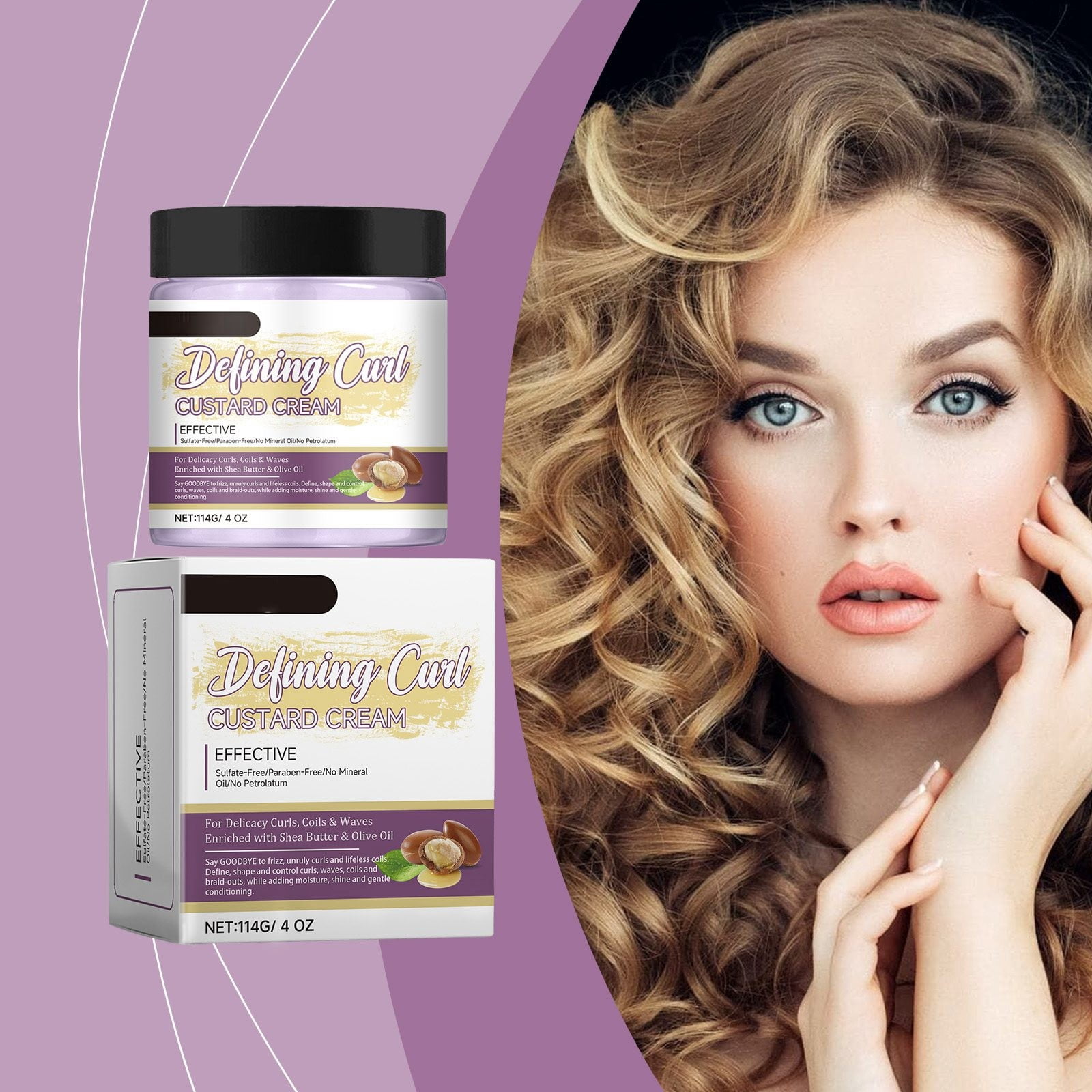 No Evaporation Film Curling Nourishes And Curly Hair Making It Elastic ...