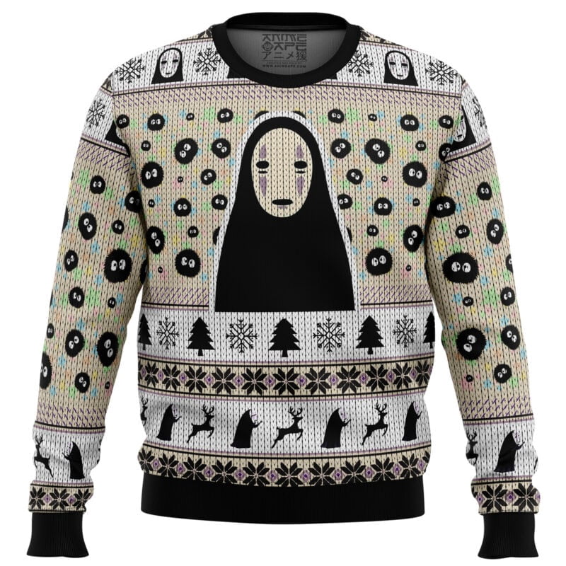 No Face and Soot Sprites Spirited Away Studio Ghibli Ugly Christmas ...