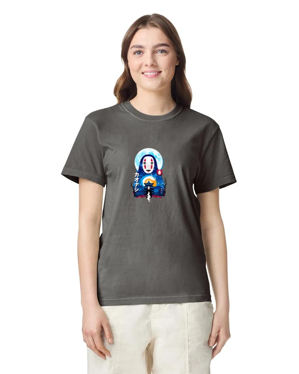 No Faceless Spirited Away Ghibli Tee Comfort Colors Kaonashi Gold Soft ...