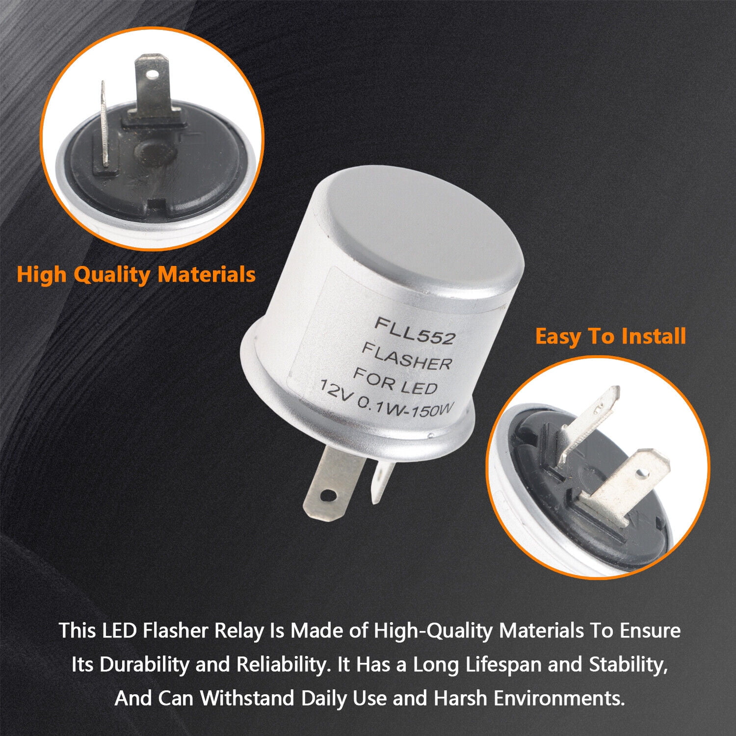No Fast Hyper-flash Lighting Turn Indicator Risky Warning Light Relay ...